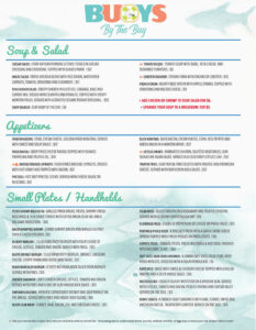 Menu - Buoys By The Bay